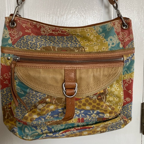 Fossil | Bags | Vintage Fossil Canvas Crossbody Bag | Poshmark